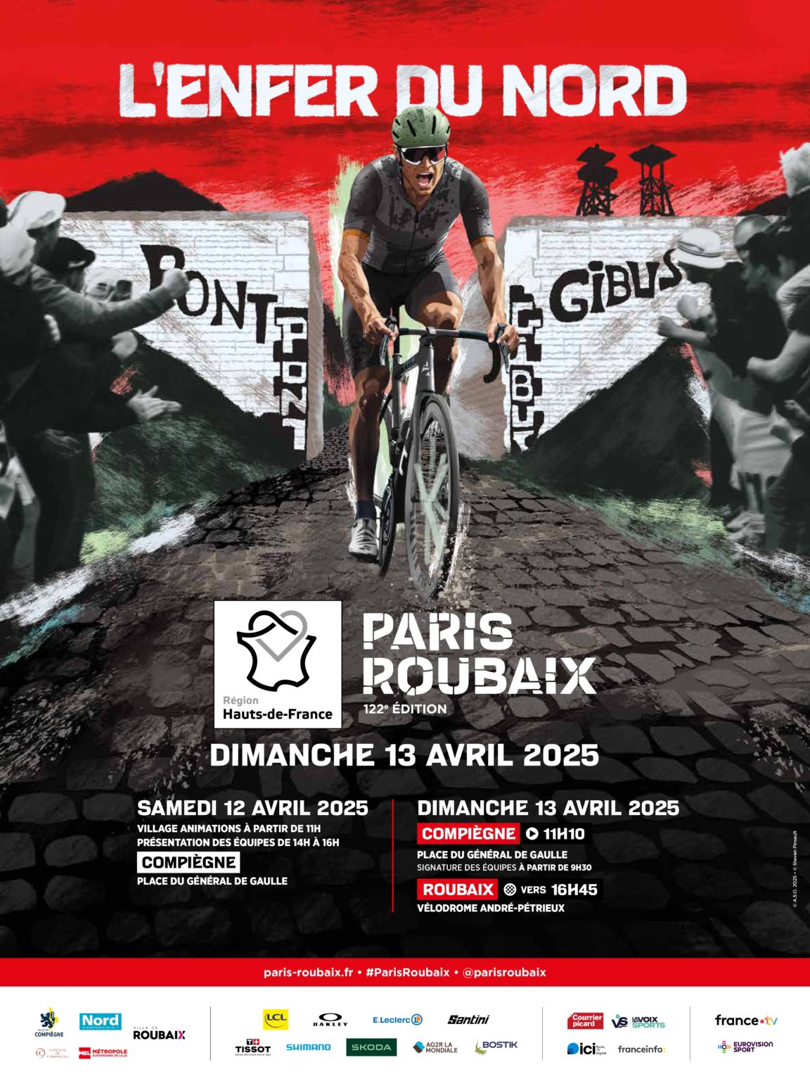 Paris-Roubaix 2025 : 122e édition - ROUBAIXXL